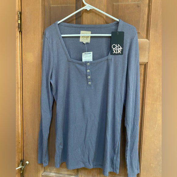 Chaser | Tops | Nwt Chaser Shirt With Square Neck | Poshmark